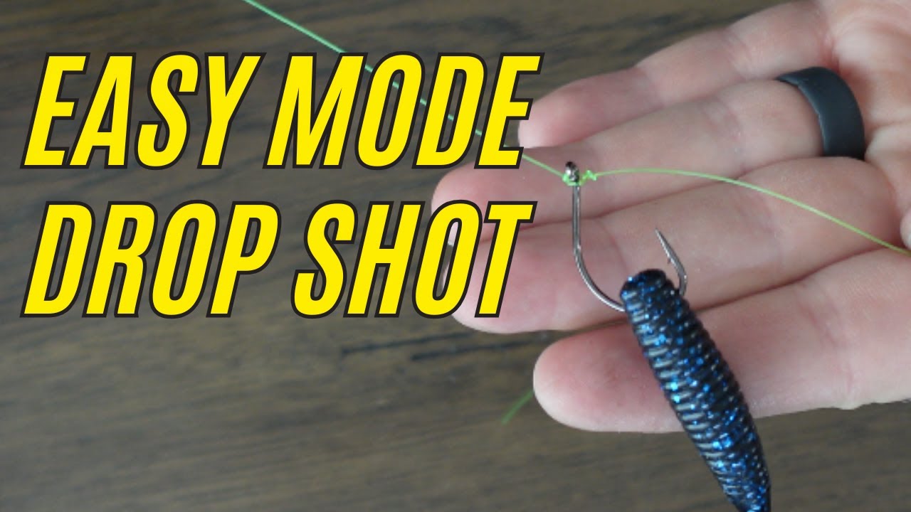 FAST - How To Tie A Drop Shot Fishing Rig - Super Simple - YouTube