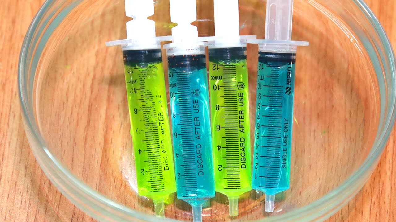 Making ultra clear slime with piping injection - injection slime ...