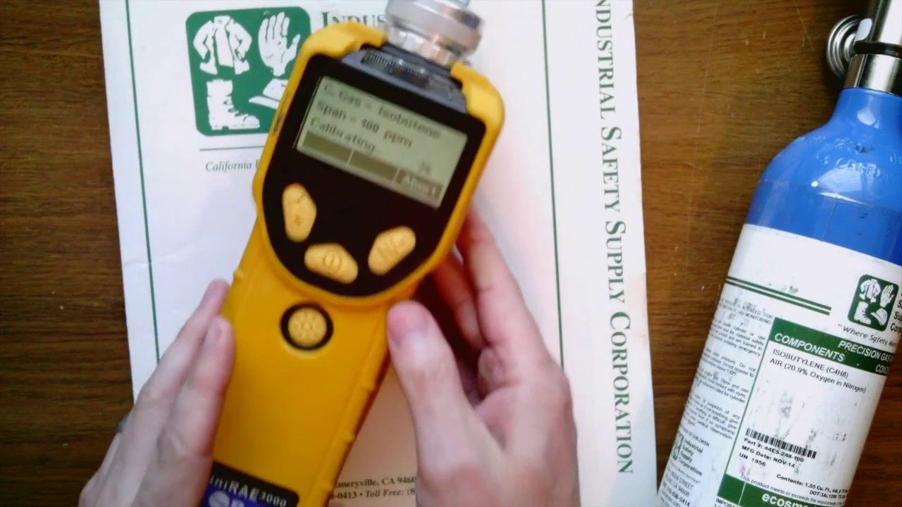 MiniRAE 3000 - Span Calibration. - YouTube