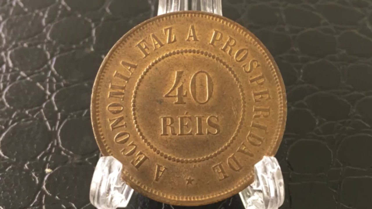 Coin Brazil 40 reis 1910 - YouTube