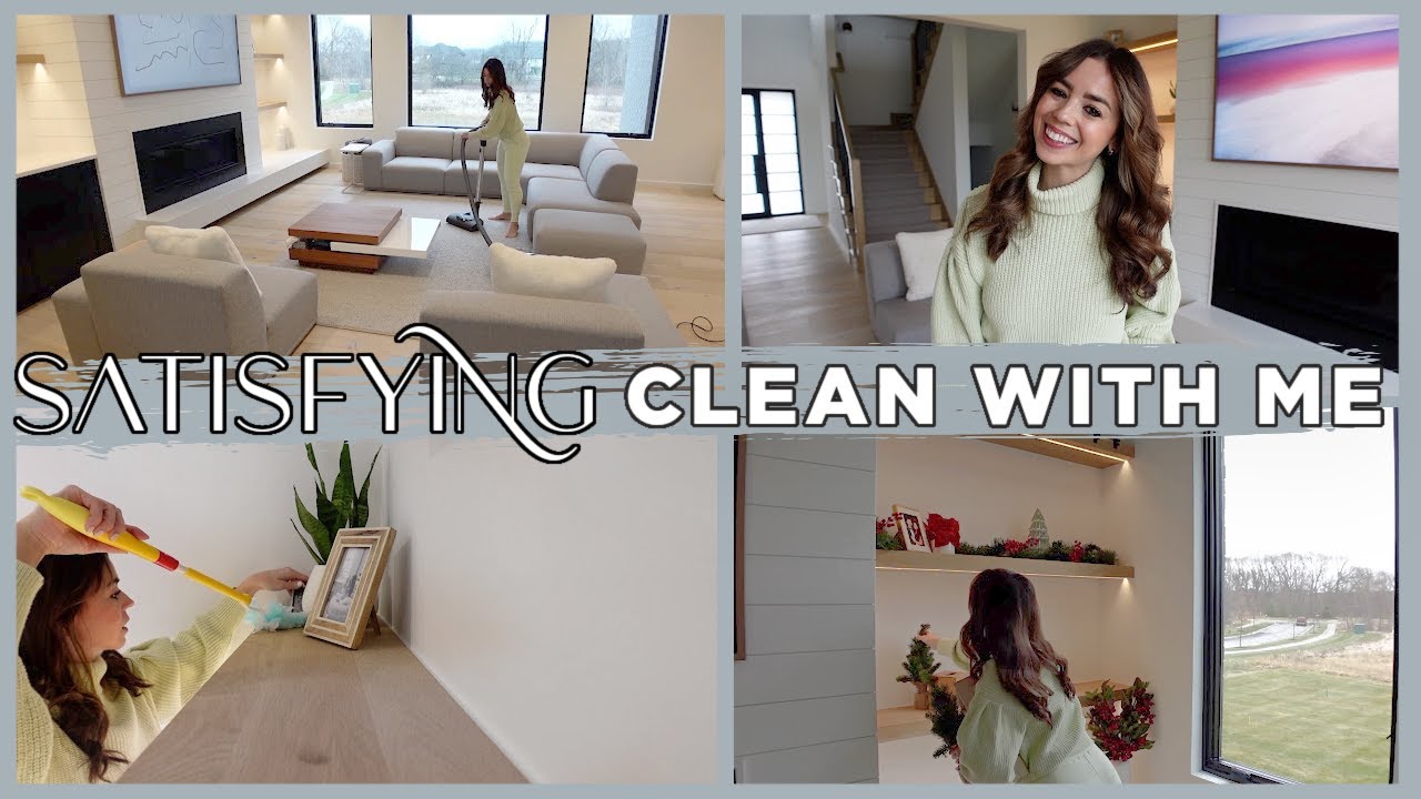SUPER SATISFYING Clean With Me 💫 | Take Down Christmas - YouTube