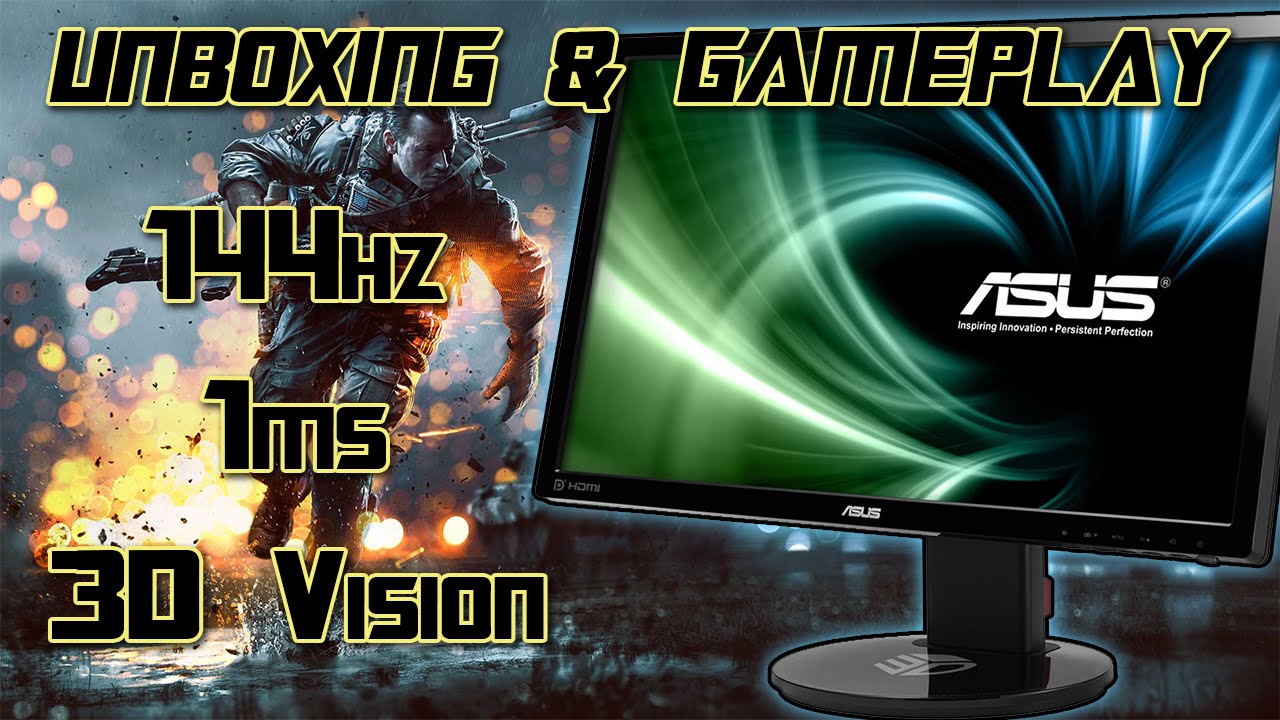 Unboxing & Gameplay of the Asus VG248QE 144hz Gaming Monitor! - YouTube