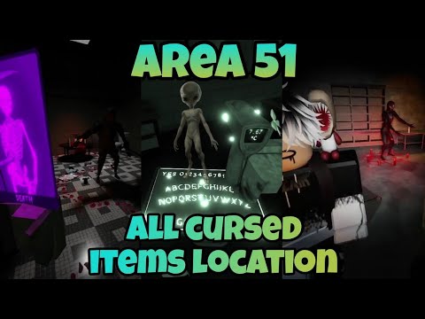Blair - All cursed items location in new Area 51! - YouTube