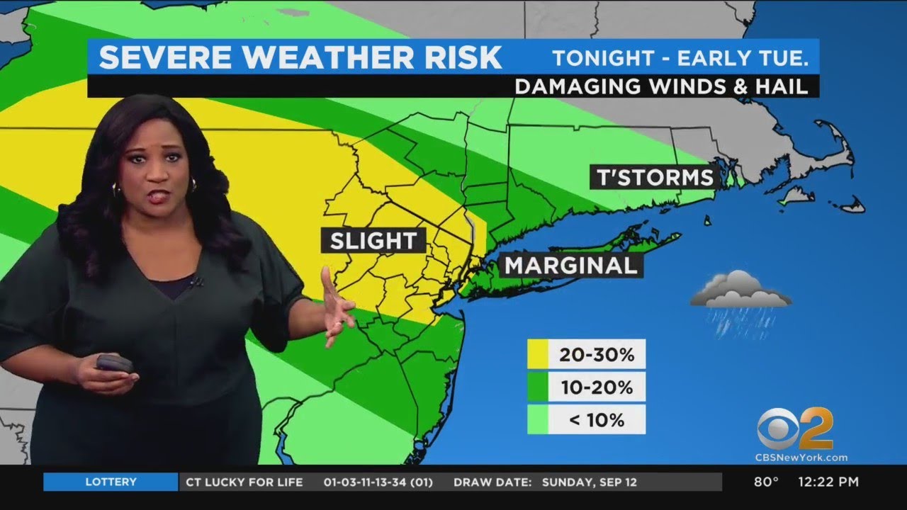 New York Weather: CBS2's 9/13 Monday Afternoon Update - YouTube
