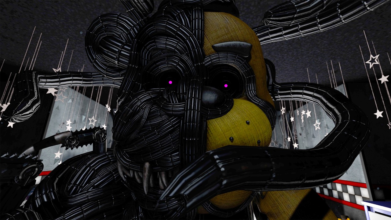 Parasite Golden Freddy FNaF Jumpscare Animation - YouTube