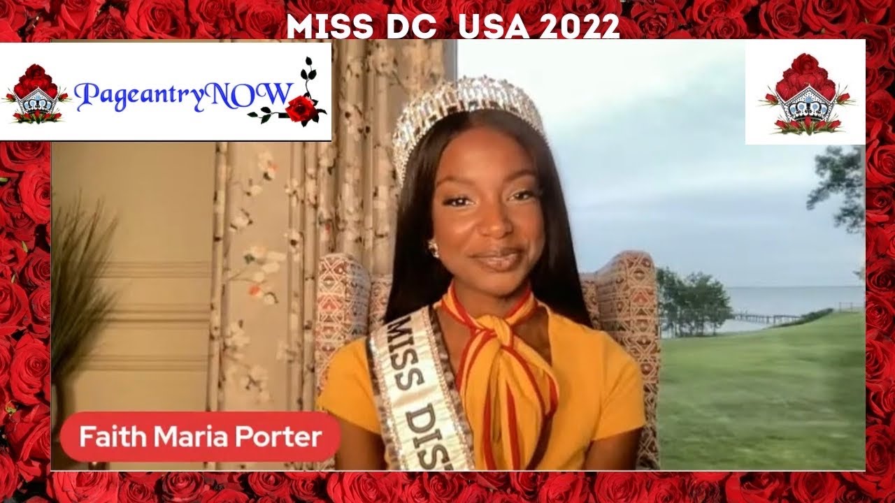 Live with Miss DC USA 2022 Faith Maria Porter - YouTube
