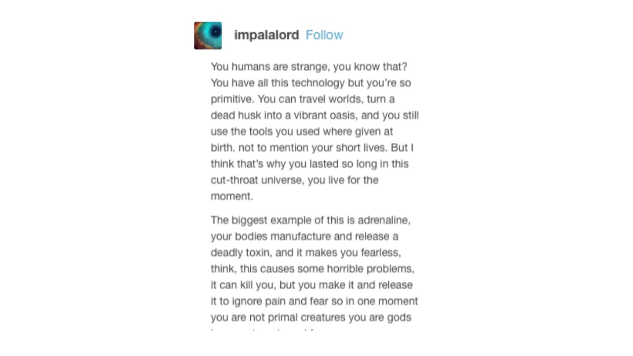 Humans Are Space Orcs "Adrenaline" - YouTube