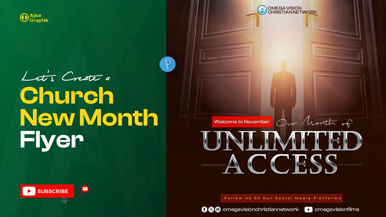 New Month Church Flyer Design Tutorial + Text effect On Pixellab - YouTube