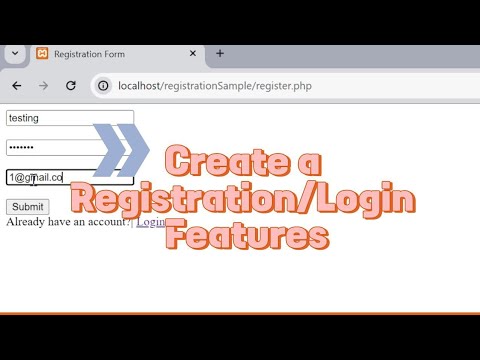 How to create a user registration and login features using PHP and ...