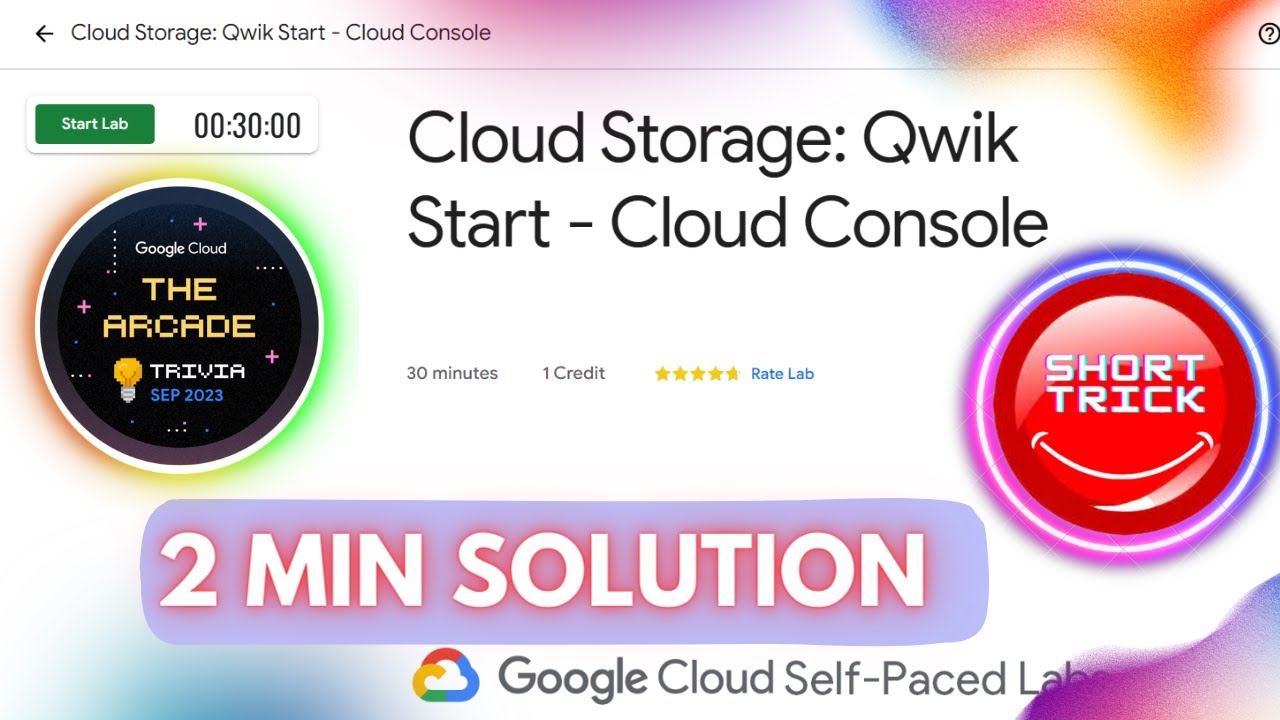 Cloud Storage: Qwik Start - Cloud Console || #GSP073 || #short trick #goodies - YouTube