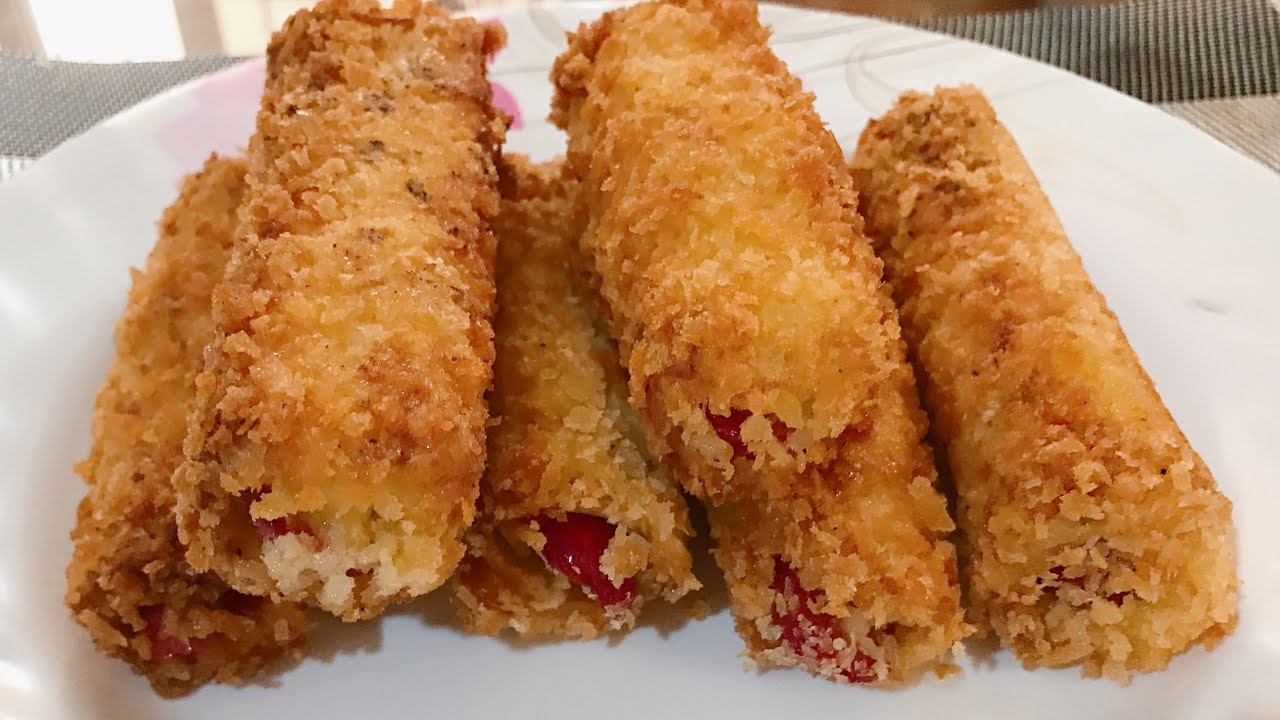 Cheesy Hotdog Roll Recipe - YouTube