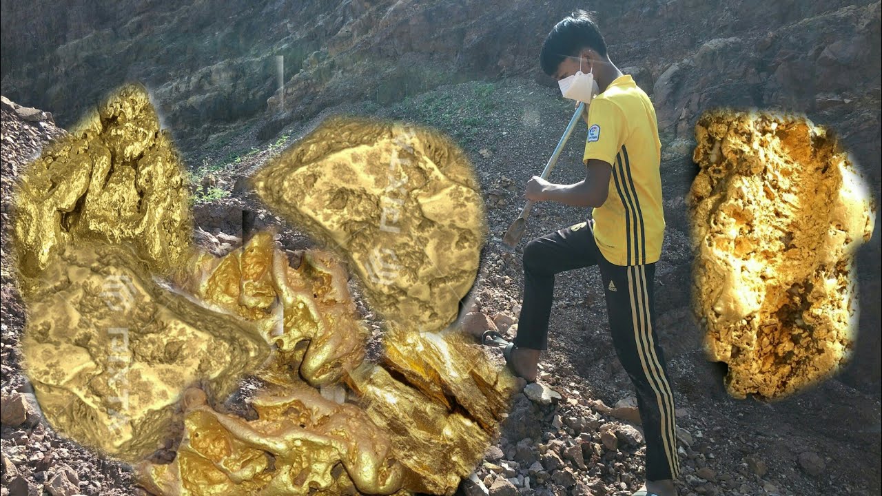 MoG! Mining man found much gold on Mountain canal-big gold by mining ...