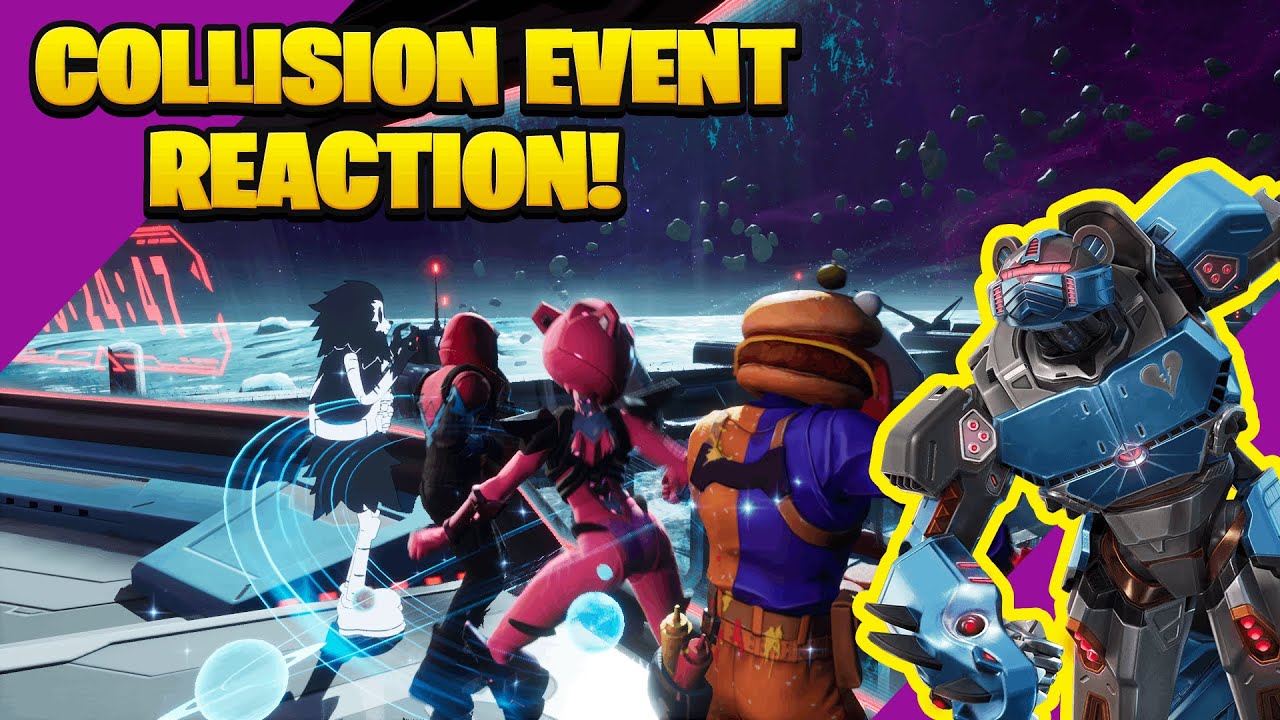 Fortnite COLLISION EVENT Reaction! They Really Chose OUR SQUAD to Save ...