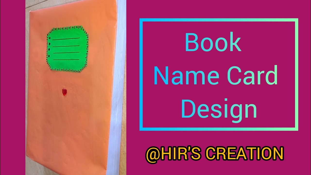 How To Make Name Card For Front Book Name Card Ideas HIRSCREATION How To Make Name Card For Front Book Name Card Ideas HIRSCREATION