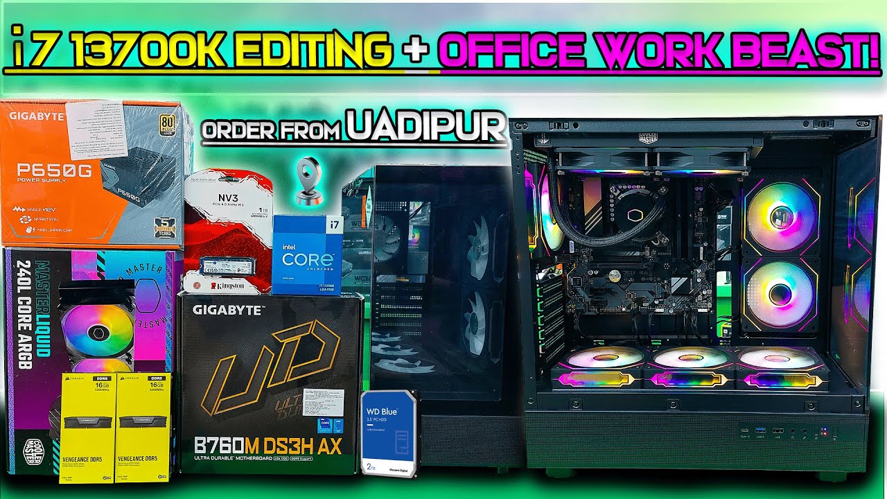MUKUL CHANDRA PC BUILD FROM "UDAIPUR"| INTEL I7 -13700K EDITING ...