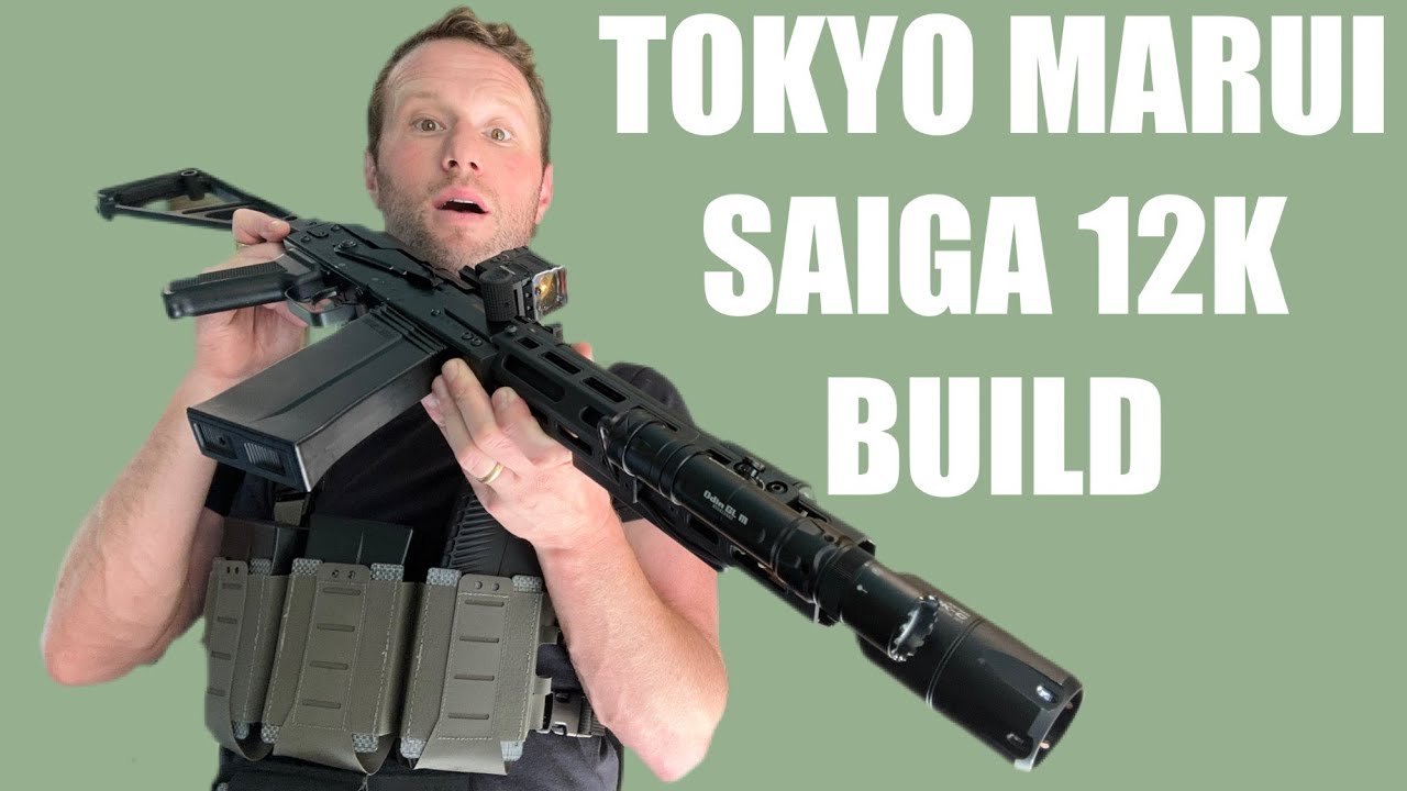 Custom Tokyo Marui Saiga 12k Shotgun Build! - YouTube