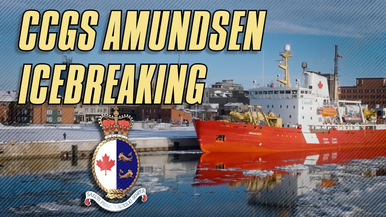 CCGS Amundsen - Icebreaking - YouTube