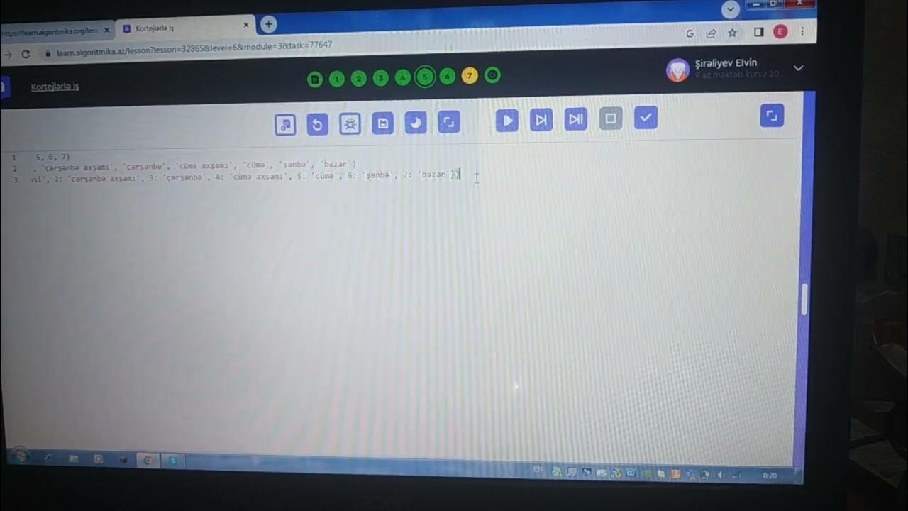 Mars alqoritmika 9cu sinif modul 3 dərs 7 - YouTube