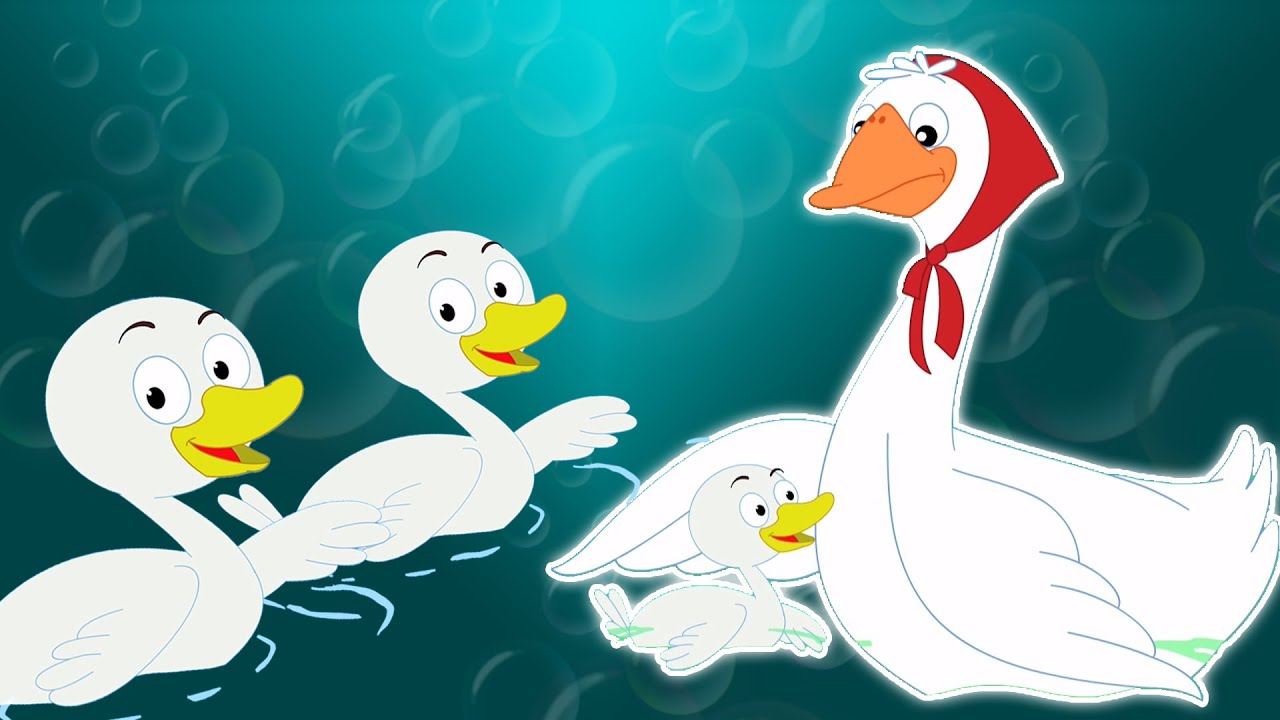 Fünf kleine Enten | Karikatur für Kinder | Beliebt Kinderlied |Five ...
