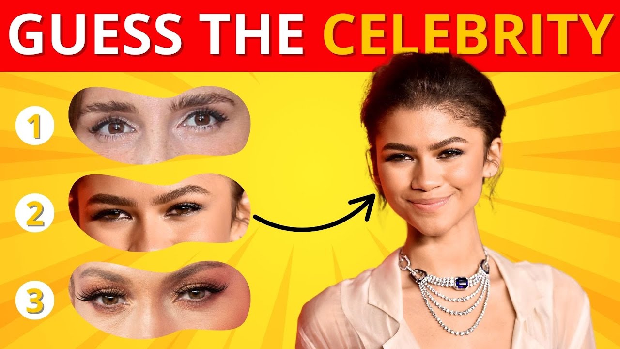Guess the Celebrity by Their Eyes 👀 | 25 Famous Faces Quiz Challenge ...