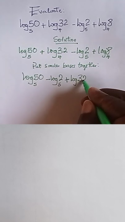 How to Solve Logarithms With Different Bases #maths #shorts - YouTube