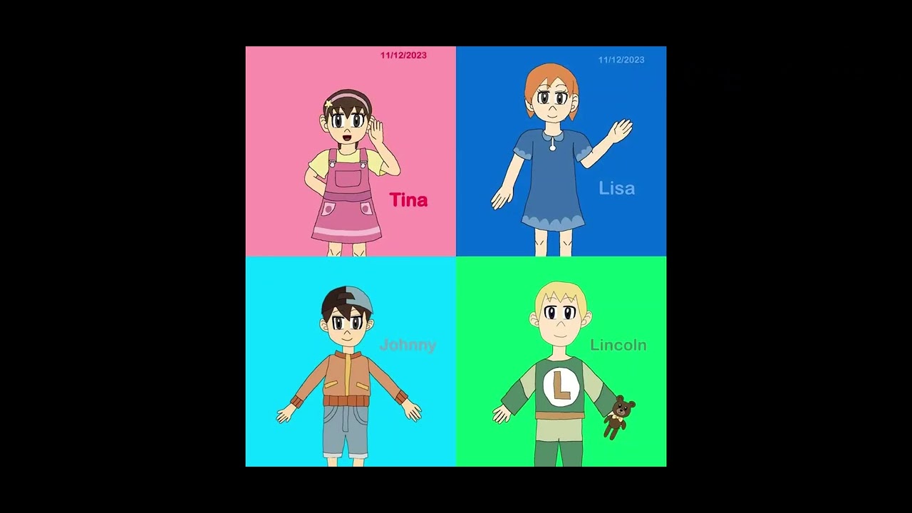 Tina, Lisa, Johnny and Lincoln (Innoform Media Characters) - YouTube