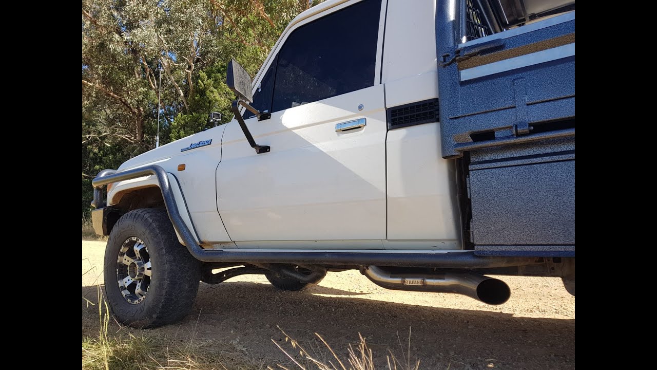 Toyota Landcruiser VDJ79 V8 Single Cab 4” Side Exit Exhaust 2007-08/ ...