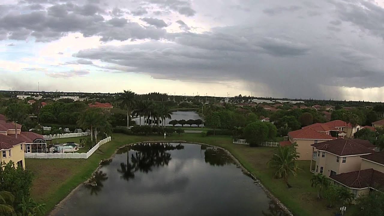 Aerial Everglades Rain Storm in Distance - YouTube