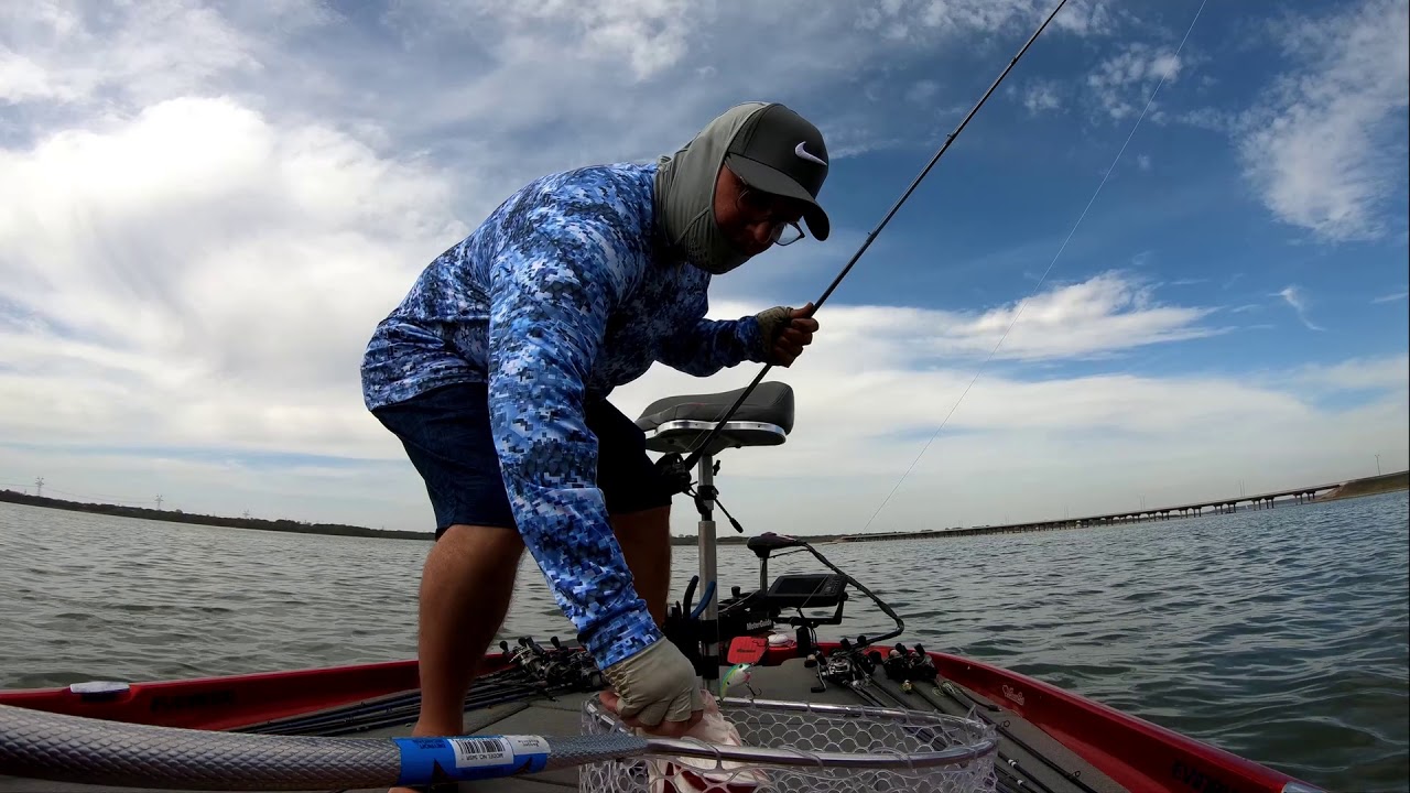 Bass Fishing - Early Spawn - Joe Pool Lake, TX - 24 March 2018 - YouTube