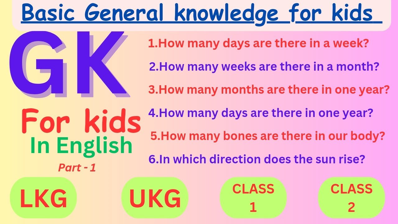 General knowledge For Kids| Kids Quiz | GK Quiz For Kids| Gk question ...