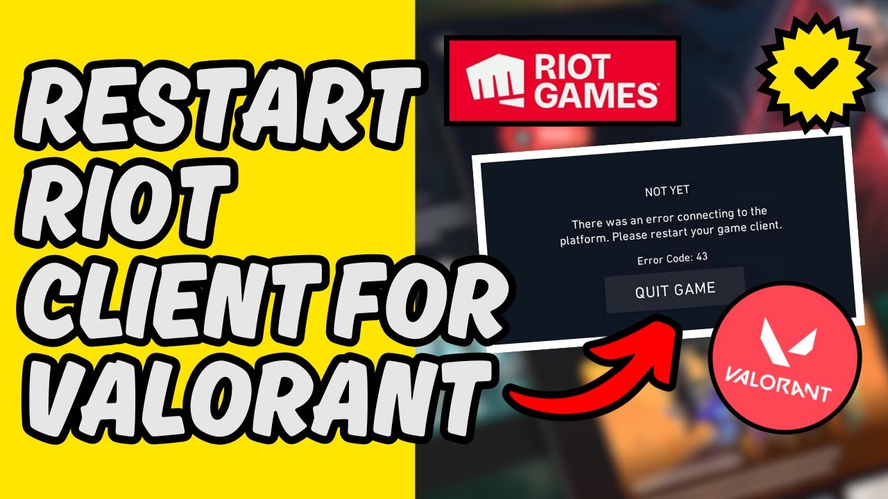 [Easy Guide] Restart Riot Client for Valorant - YouTube