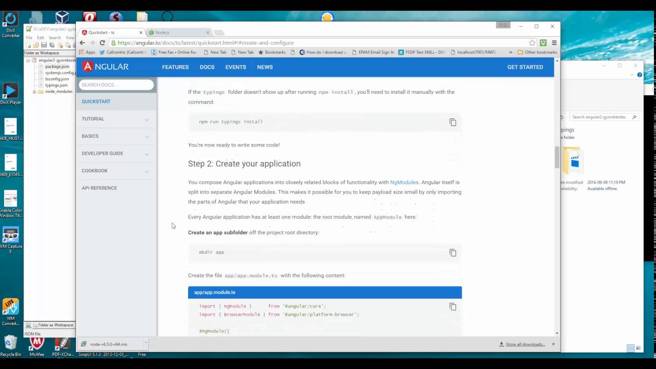 01 Angular2 Gyorskezdes 2016 09 09 Youtube