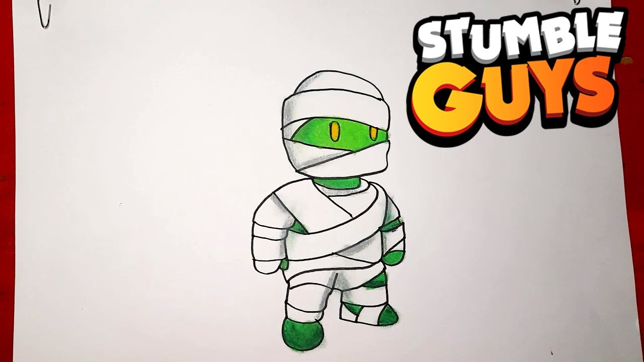 Stumble Guys Mummy Ramesses - Drawing Tutorial - YouTube