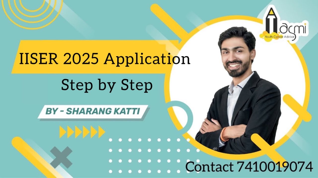 IISER Aptitude Test Form filling Step by Step | Explained in Hindi ...