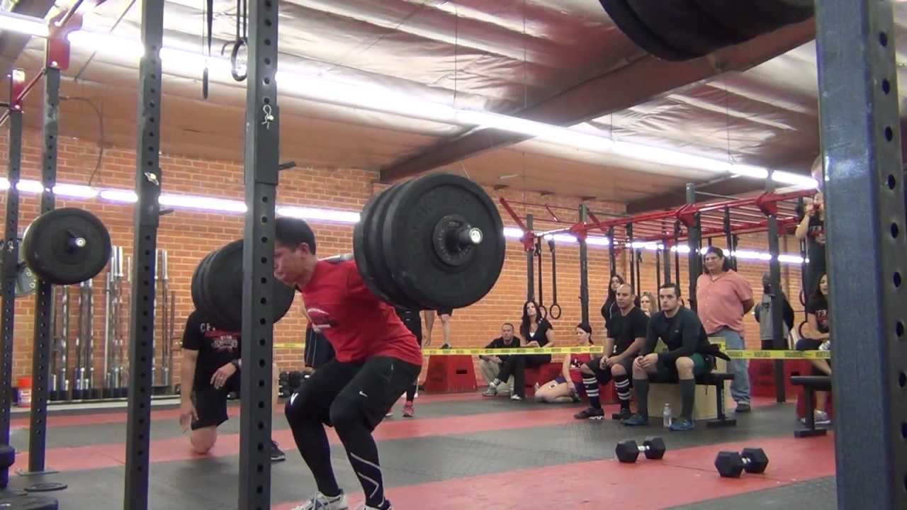 2012 CrossFit Football Total - Squat - TEAM CrossFit Academy - YouTube