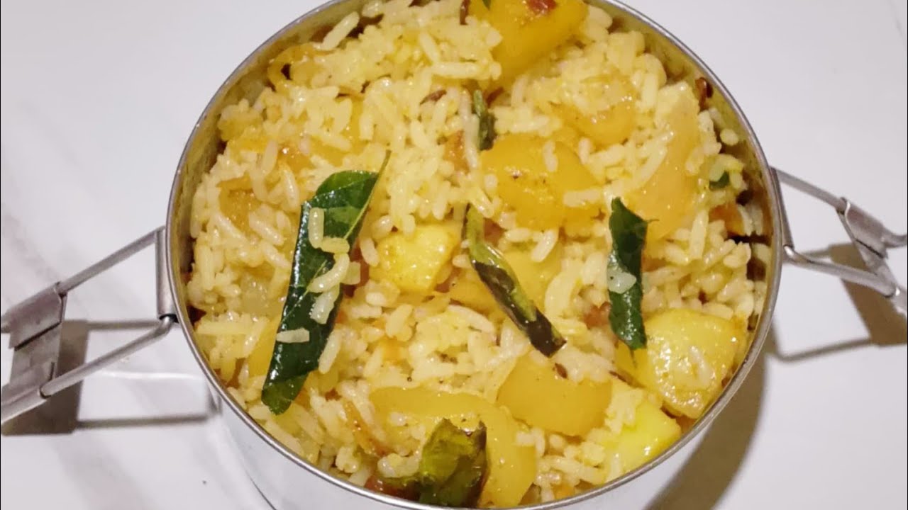 Aloo Fried Rice Recipe 👌Lunch Box Recipe 👉How To Make simple and Tasty ...