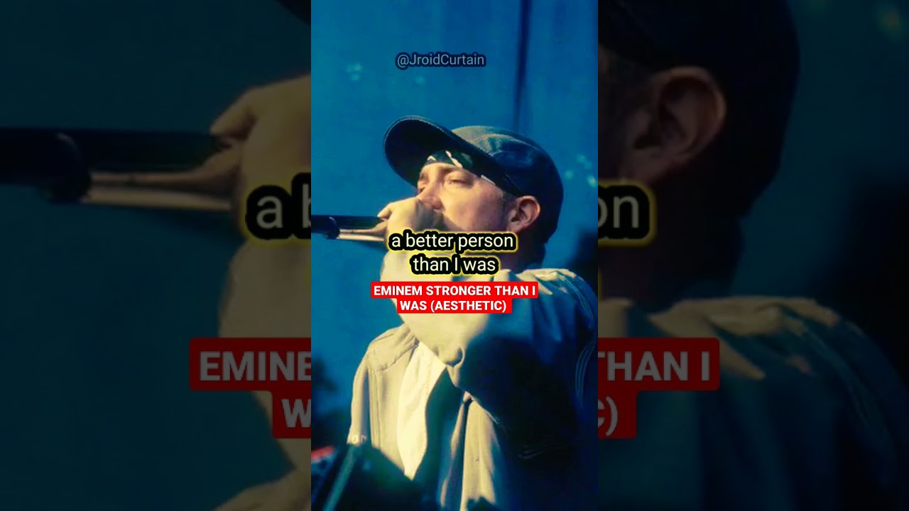 Eminem Stronger Than I Was Lyrics