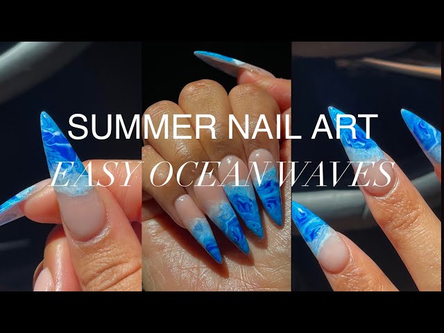 Ocean Themed Nail Art