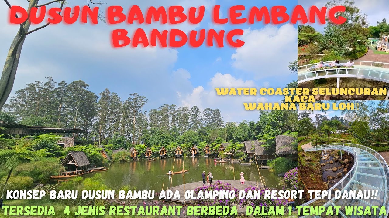 Dusun bambu lembang bandung konsep baru 2023 ada water coaster‼ ...