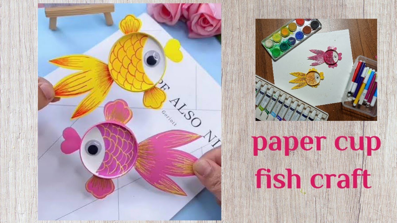 Paper cup fish craft | fish craft - YouTube
