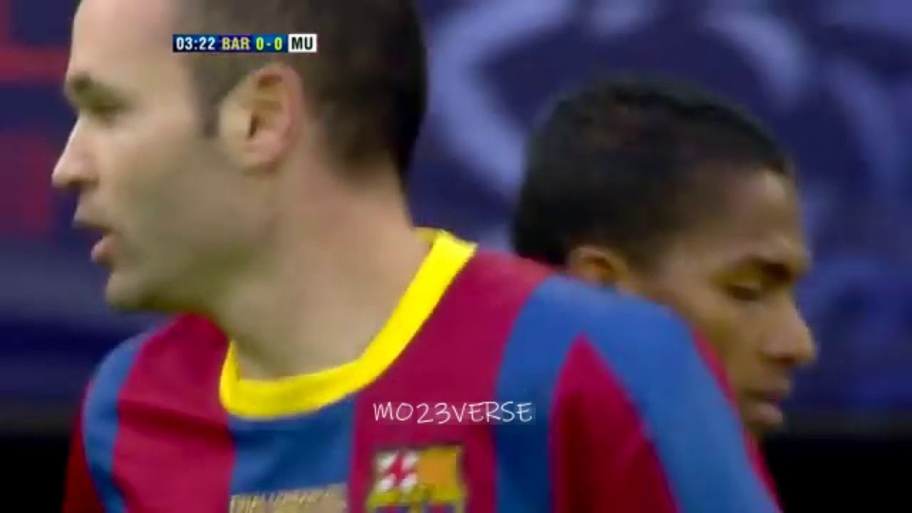 Andres Iniesta vs Manchester United UCL Final 2010 11 w English ...