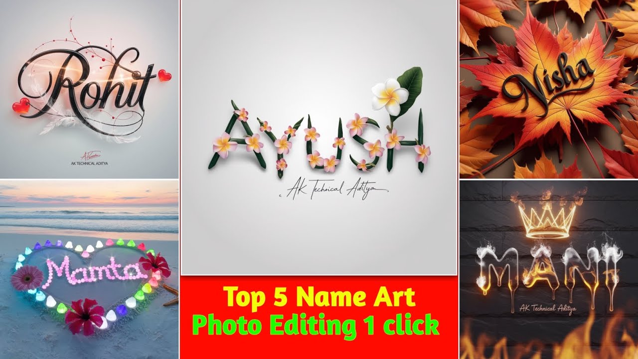 Ideogram Ai Photo Editing | Name Art Photo Editing | How To Create 3D ...