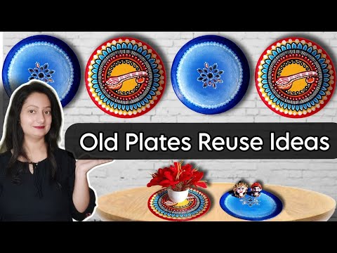 How to reuse old plastic plates + Best out of waste + Easy craft ideas ...