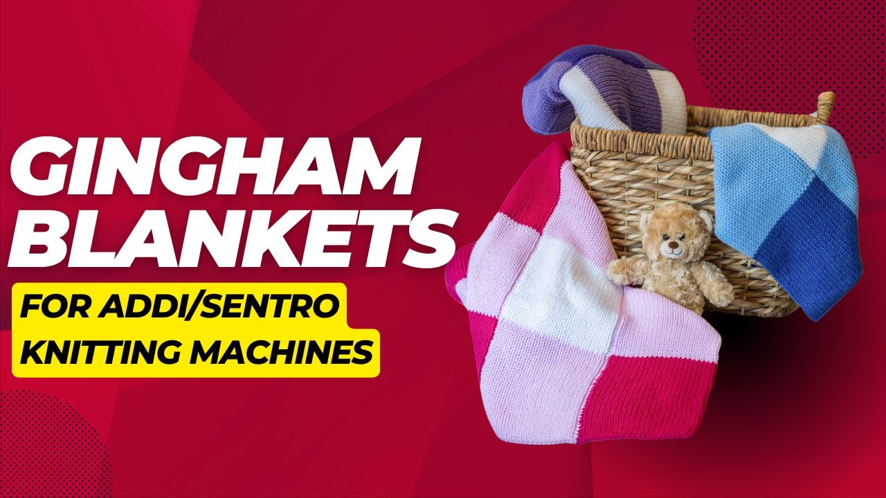 WANT a Stunning Baby Gingham Blanket? Watch This Addi Circular Knitting ...