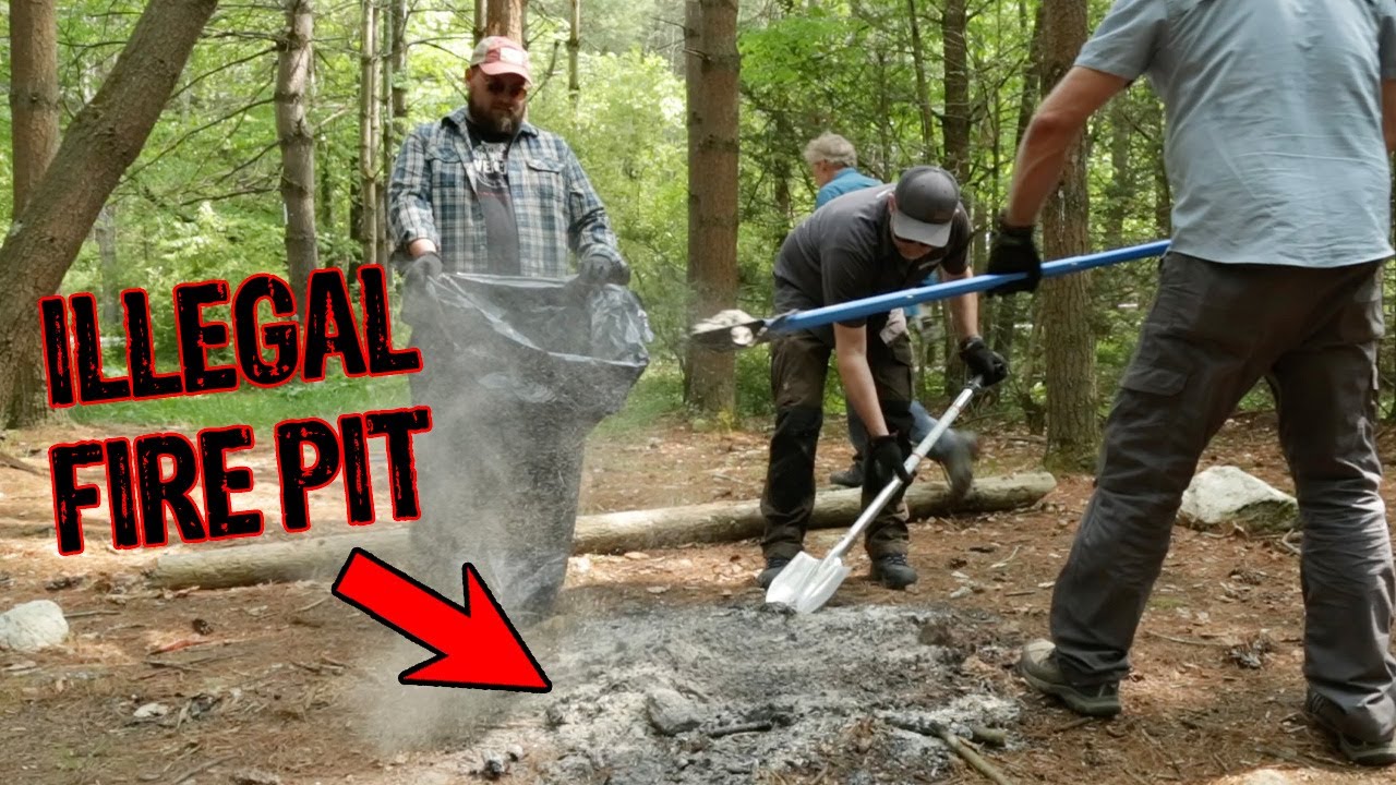 Fire Pit Cleanup & Forest Fire Prevention with Tread Lightly! - YouTube