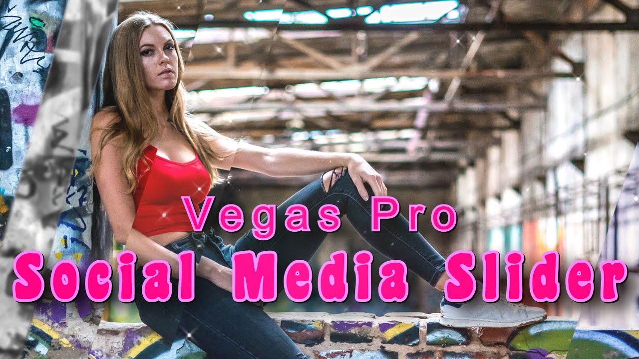 Vegas Pro Template Social Media Slider for free - YouTube
