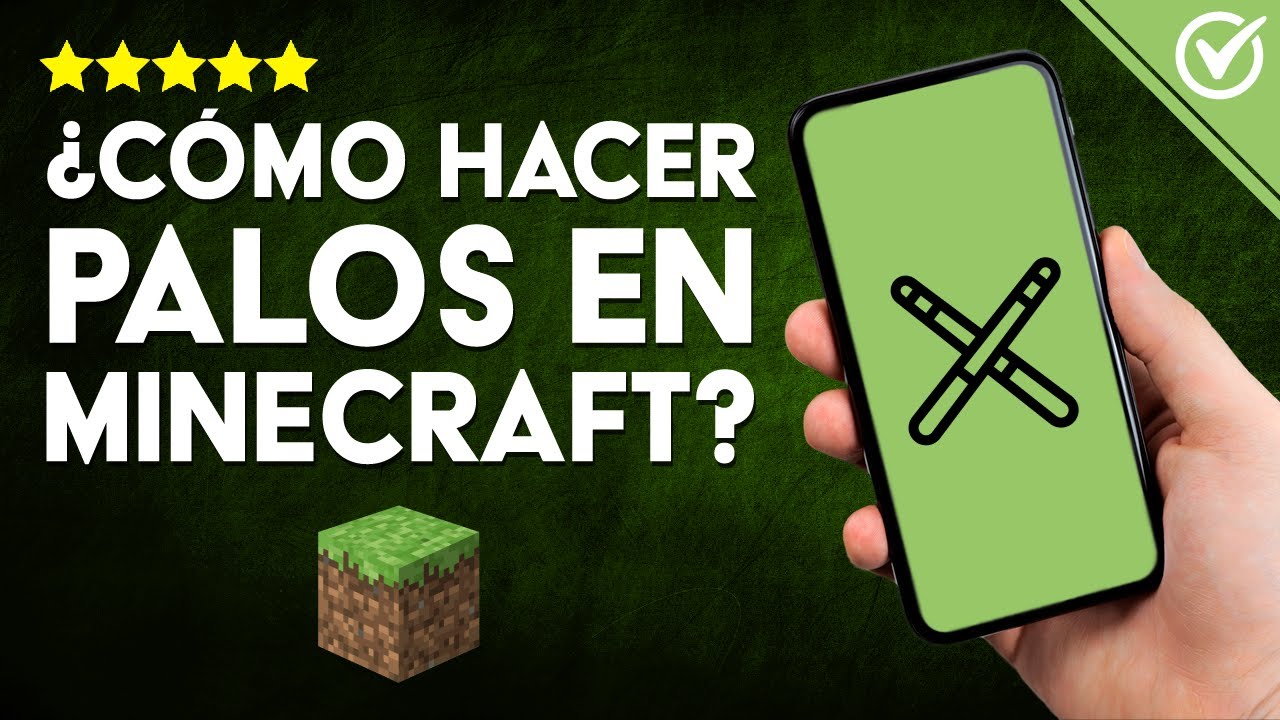 Cómo HACER PALOS en Minecraft - Paso a Paso para Conseguir Recursos ...