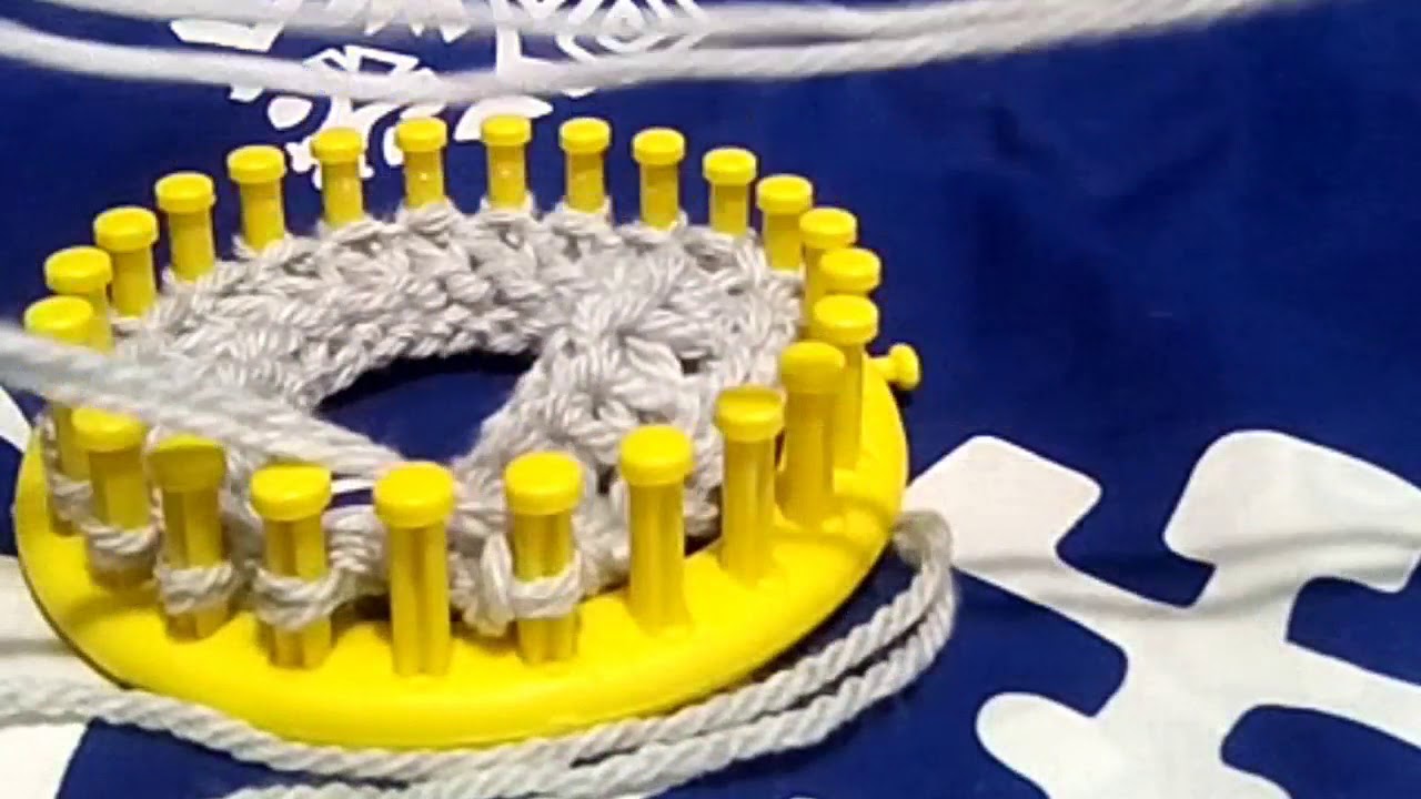 Comment finir au tricotin circulaire/finish with knitting - YouTube