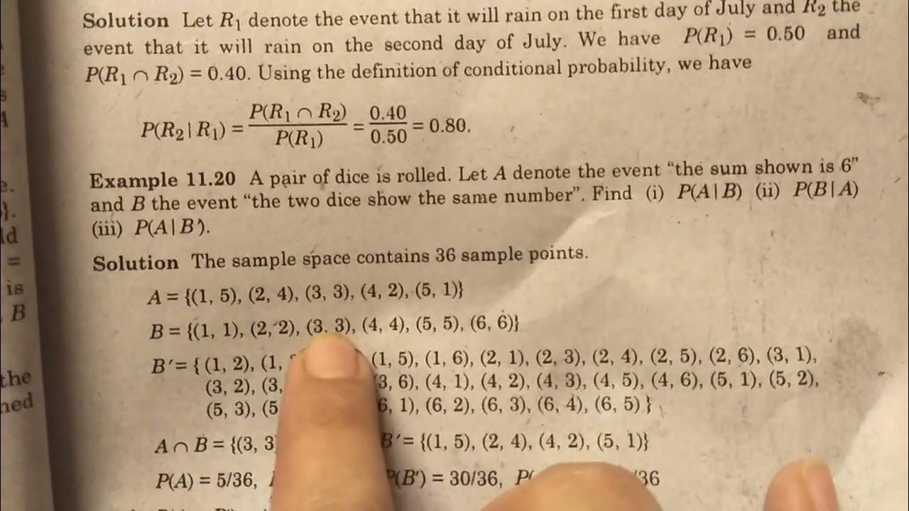 examples conditional probability - YouTube