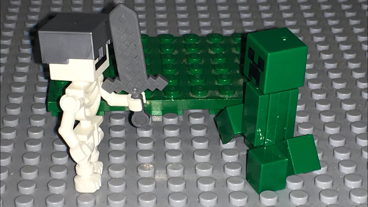 Lego Skeleton Vs Creeper - YouTube